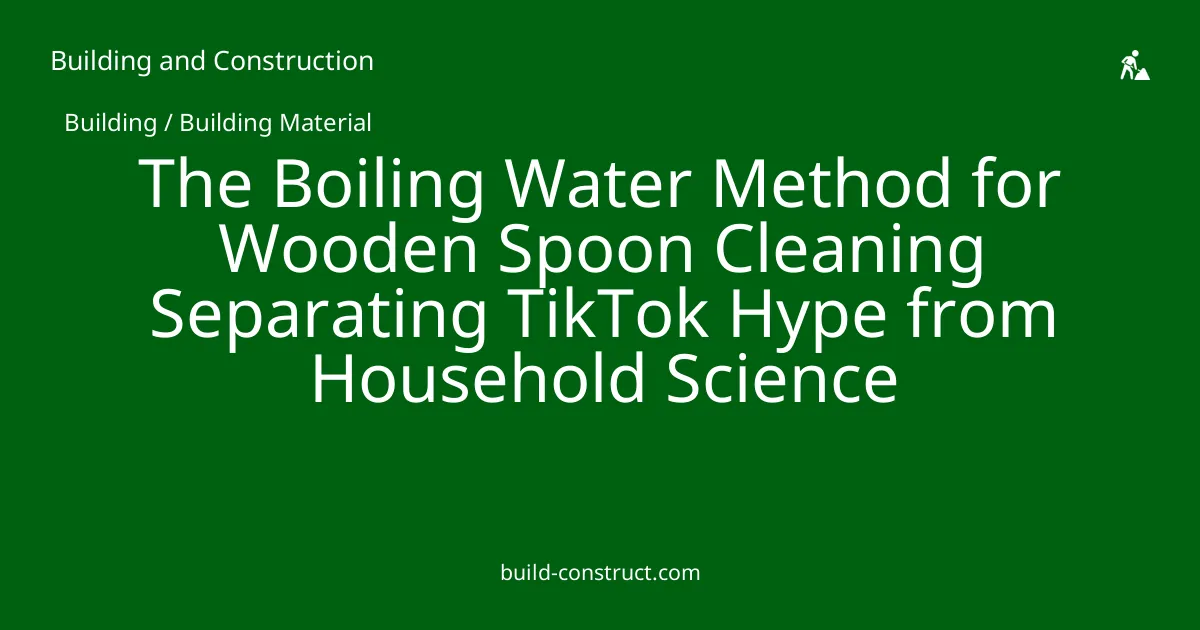The Boiling Water Method for Wooden Spoon Cleaning Separating TikTok ...