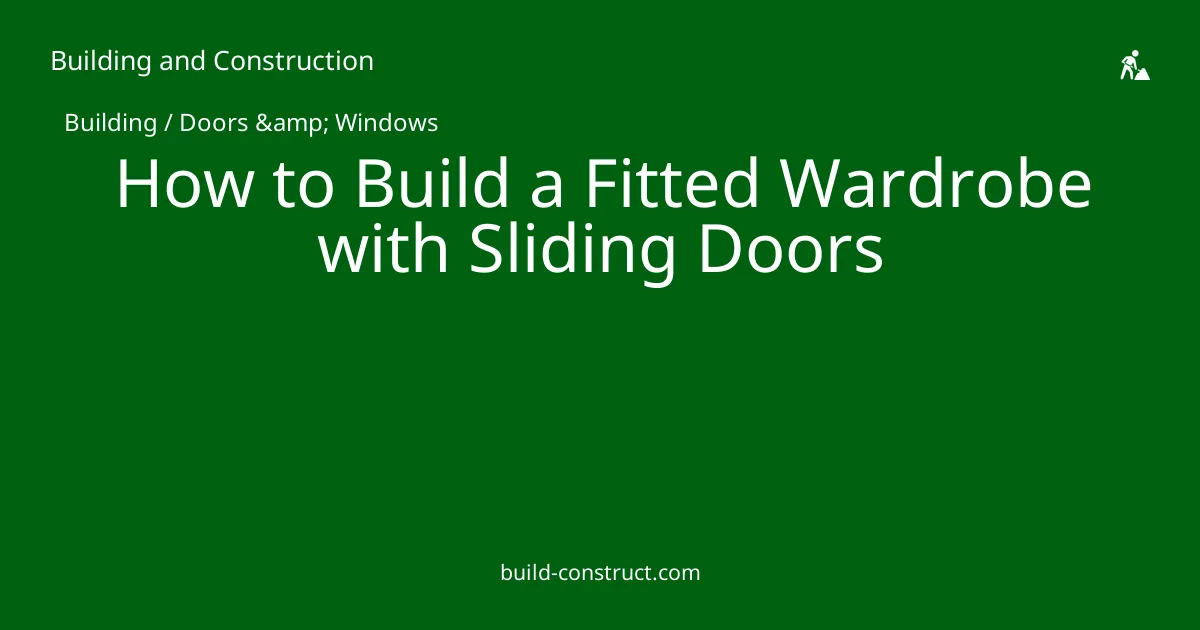 How to Build a Fitted Wardrobe with Sliding Doors
