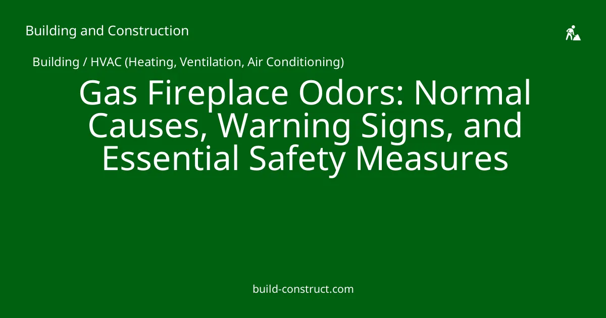Gas Fireplace Odors: Normal Causes, Warning Signs, and Essential Safety ...
